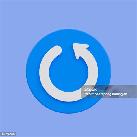 3d 최소 재시작 아이콘입니다 재설정 다시로드 새로 고침 아이콘 클리핑 패스가 있는 실행 취소 아이콘 3d 그림입니다 0명에 대한 스톡 사진 및 기타 이미지 Istock