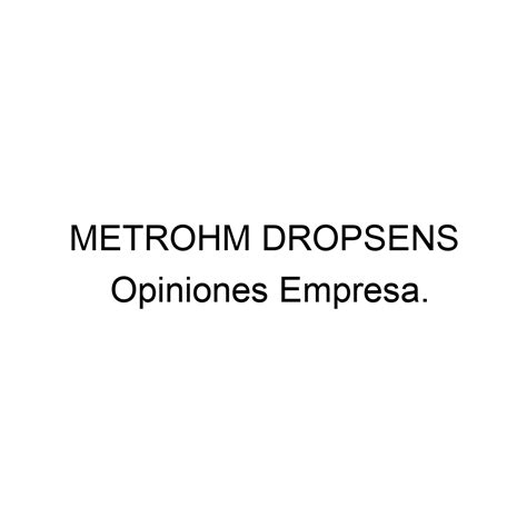 Opiniones Metrohm Dropsens 968868086