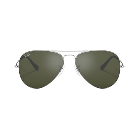 레이밴 에비에이터 미러 폴리쉬드 실버 프레임 실버 미러 렌즈 Ray Ban Kream