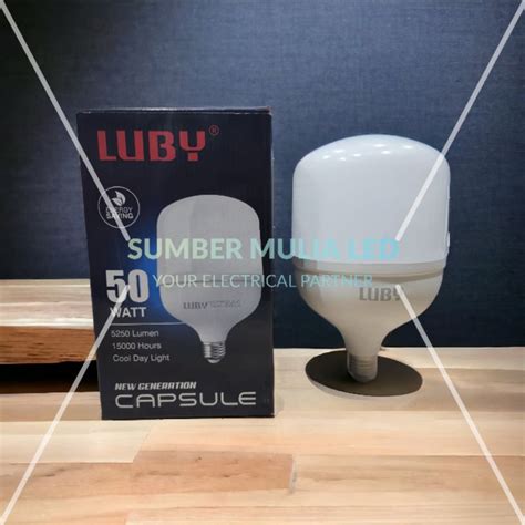 Jual Lampu Led Luby Capsule Jumbo W T Bulb Kapsul Cahaya Putih Watt Garansi Tahun Lampu