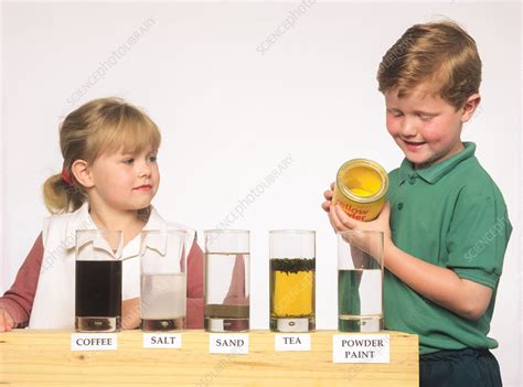 Solubility Testing Stock Image H462 0038 Science Photo Library