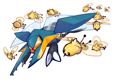 Vikavolt Pokemon Electric Type Bug Type Rare Species Insectoid Form Png