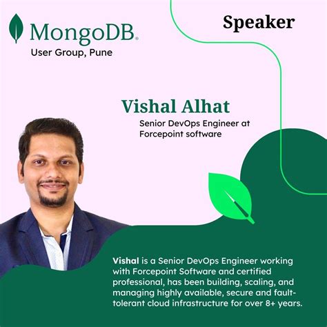 Mongodb User Group Pune On Linkedin Mugpunespeakers Mugpune Mongodb Aws Mongodbusergroup