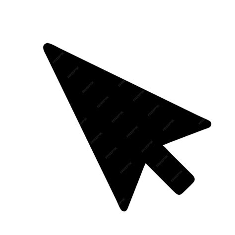 computer mouse click pointer cursor arrow flat icon for apps and