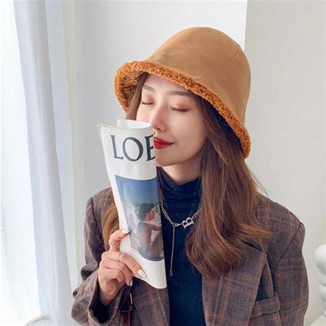 리버시블 뽀글이 벙거지모자 니트모자 챙모자 겨울모자 가을모자 버킷햇 캡모자 양면모자 양면뽀