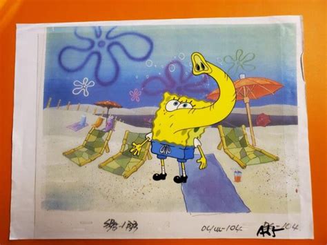 Spongebob Squarepants Cel Animation Art World