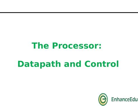 ppt the processor datapath and control dokumen tips