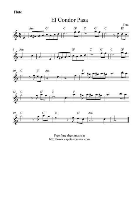 El Condor Pasa Sheet Music