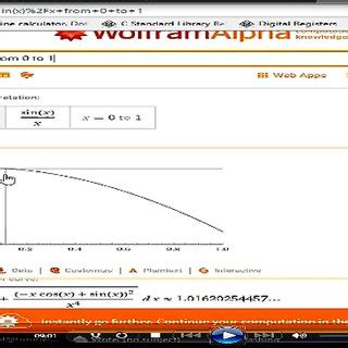 Screenshot Of A Participant S Work On WolframAlpha Download Scientific Diagram