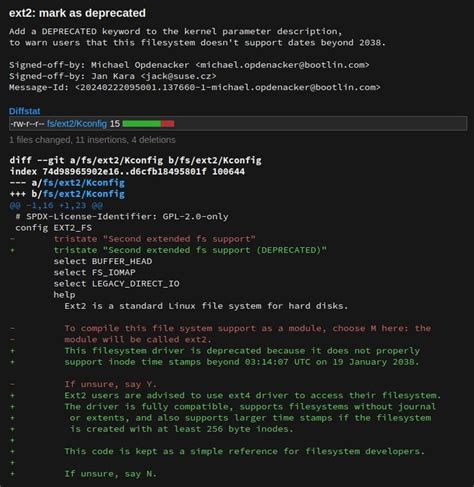 the journey of linux s ext2 filesystem comes to an end