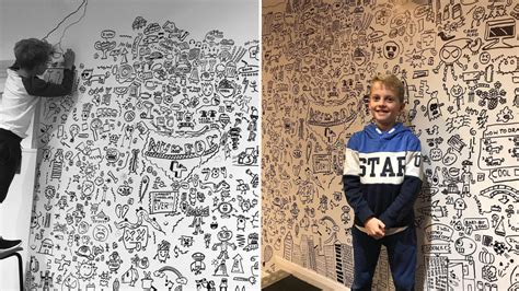 9 Year Old Who Would Get Into Trouble For Doodling Lands Job Of