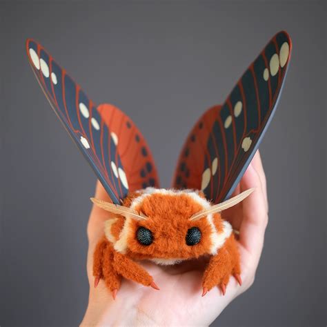Moth Dolls Unique Handcrafted Ts Cute Plush Insect Figurines