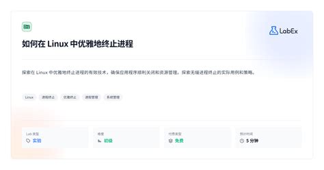 如何在 Linux 中优雅地终止进程 Labex