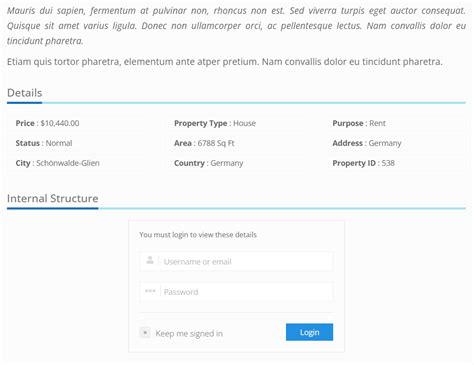 restrict field sections real estate manager