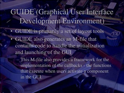 ppt creating graphical user interfaces gui s with matlab powerpoint