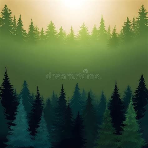 Deep Forest Hues Blending Into Golden Sunlight For Use In Nature Inspired Backgrounds Or Fantasy