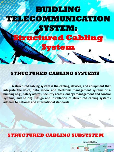 Structured Cabling System Pdf Telecommunications Computer Network