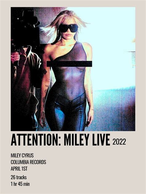 Attention Miley Live Poster