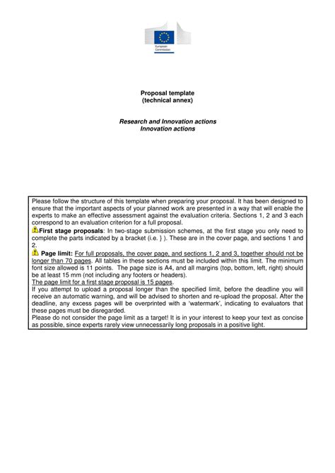 Technical Proposal Template Sfiveband Com