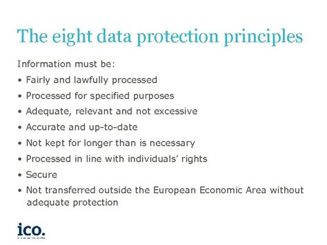 An Overview Of The Data Protection Act 1998