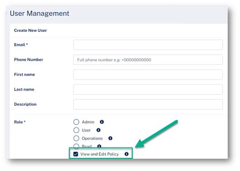 Dedicated Permission To View And Edit The Policy