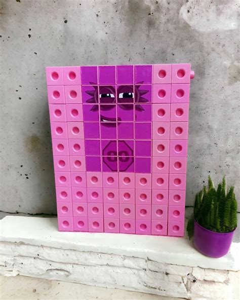 Number Blocks 80 Numara Numberblocks Snapcubes Etsy Uk