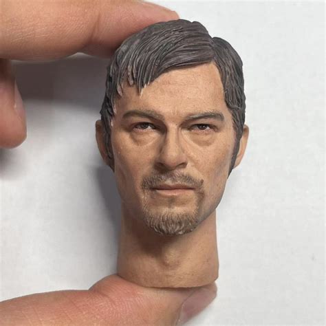 1 6 Scale The Walking Dead Daryl Dixon Norman Reedus Head Sculpt Model Fit For 12 Inches Male