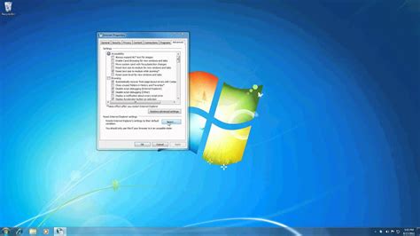 How To Reset Internet Explorer Youtube