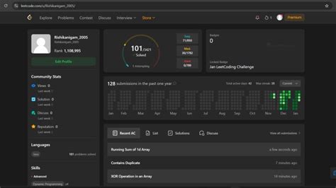 nscc leetcodejourney java problemsolving firstsemester… rishika nigam 20 comments