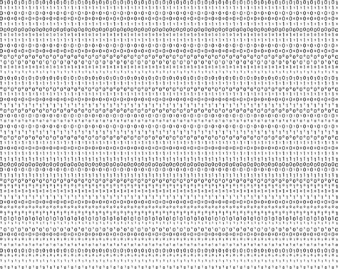 Stream Binary Code Zero One Abstract Matrix White Background With