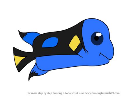 How To Draw Chibi Charlie From Finding Dory Chibi Characters Step By Step