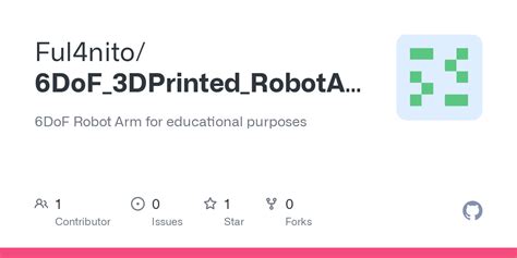 Github Ful4nito6dof3dprintedrobotarm 6dof Robot Arm For Educational Purposes