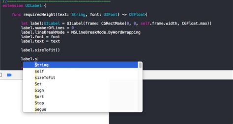 Swift Xcode Auto Complete Appears To Be Different And Empty Stack