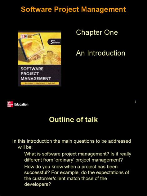 Ch01 Introduction To Spm Pdf Project Management Software Testing