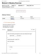 Module Mastery Exercise FB CSC Pdf PM Module Mastery Exercise FB