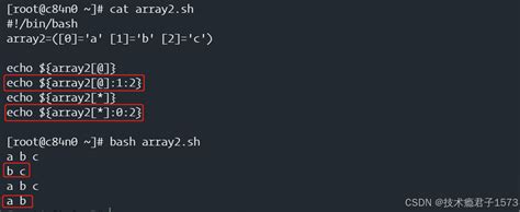 Linux系统shell程序设计（七） 数组详解（理论实战）linux Shell 定义数组 Csdn博客