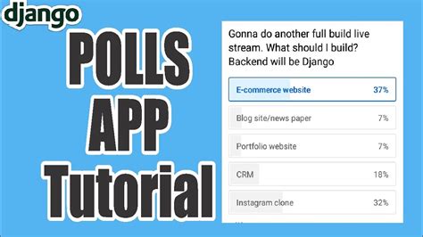 Django Project For Beginners Build A Polls App With Django Youtube