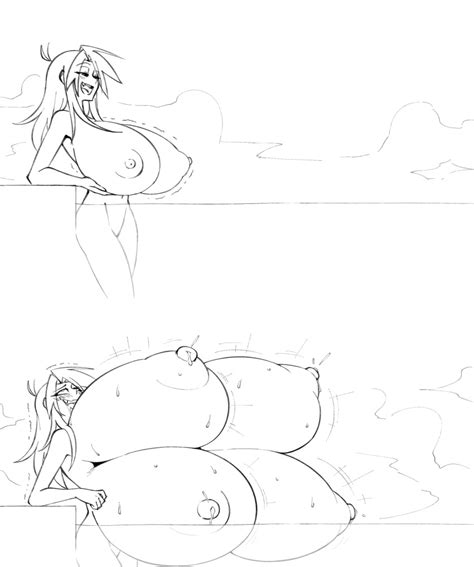 Rule 34 1girls 4 Breasts Black And White Breast Expansion Breasts Bigger Than Head Female