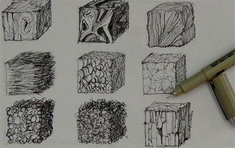 Pen And Ink Drawing Tutorials How To Create Realistic Textures Ink Pen Drawings Texture