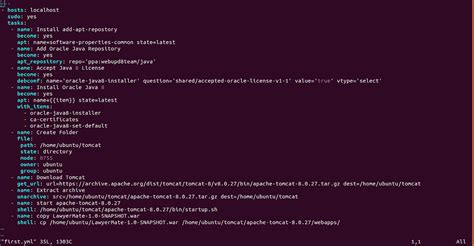 Ansible Playbook To Install Tomcat And Run Application On Ubuntu 1604