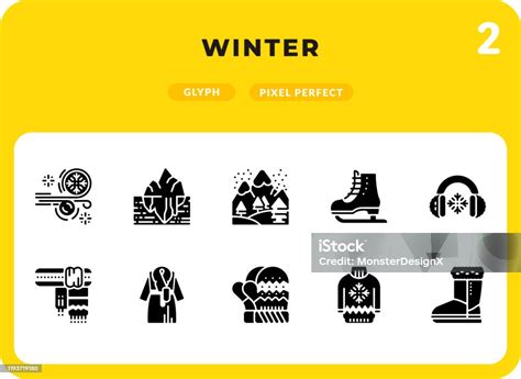 Ui에 대한 겨울 문양 아이콘 팩 웹 디자인 및 웹 사이트 응용 프로그램에 대한 픽셀 완벽한 얇은 라인 벡터 아이콘 세트 0명에 대한 스톡 벡터 아트 및 기타 이미지