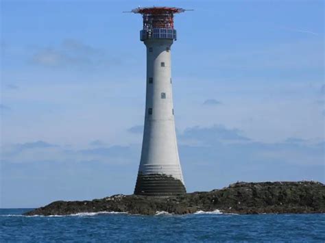 Grassholm Island In Pembrokeshire Wales