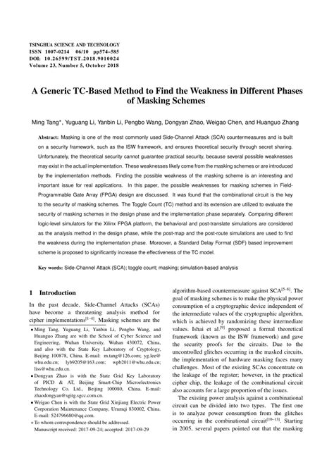 pdf a generic tc based method to find the weakness in different