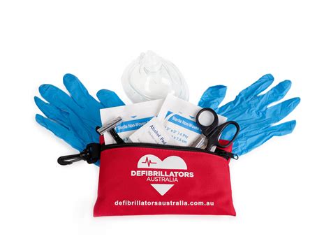 Cpr Aed Defibrillator Resus Prep Kit With Canvas Pouch