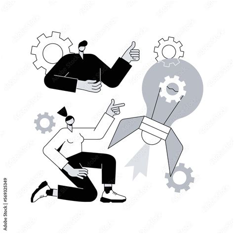 New Idea Generation Abstract Concept Vector Illustration Business Model Innovation