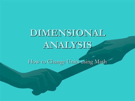 Dimensional Analysis Unit Conversion Guide