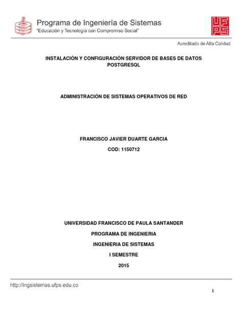 Instalación Y Configuración Postgresql Pdf Pdf Postgre Sql
