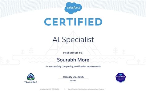 Salesforce Aiassociate Certification Artificialintelligence Professionalgrowth