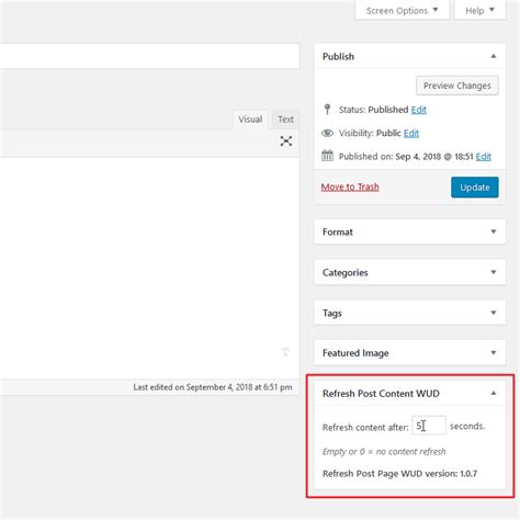 Auto Refresh Wordpress With Refresh Post Page Wud Inmotion Hosting