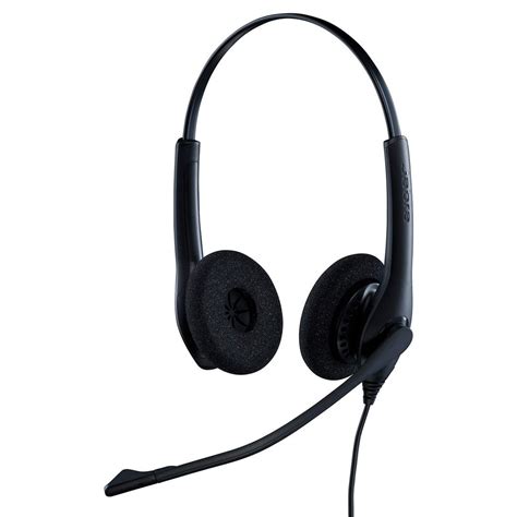 Jabra Biz Usb Duo Wired Headset On The Ear Black At Piece In Thane